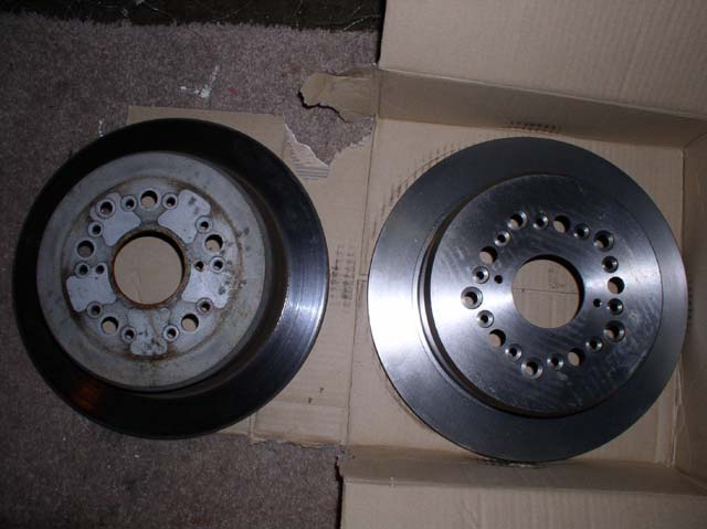 Rear Brake Rotor Replacement for Lexus LS400 LS430 LS460 1990-94 Brakes