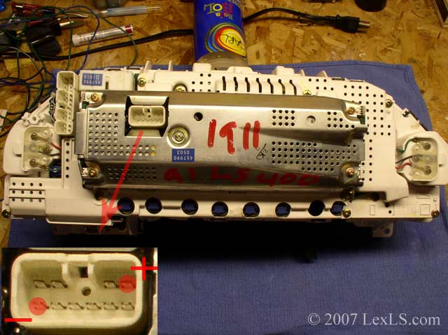 Disassemble the Instrument Cluster for Lexus LS400 LS430 LS460 1990-94 ...